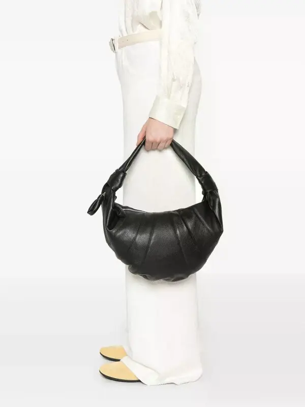 LEMAIRE Fortune Croissant Bag In Leather - Black