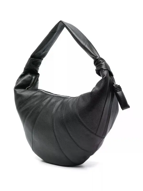 LEMAIRE Fortune Croissant Bag In Leather - Black