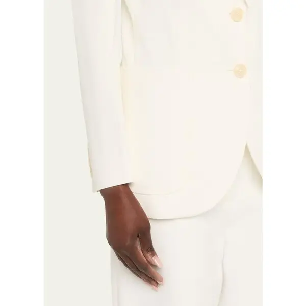 Victoria Beckham Patch-pocket Jacket - Ivory