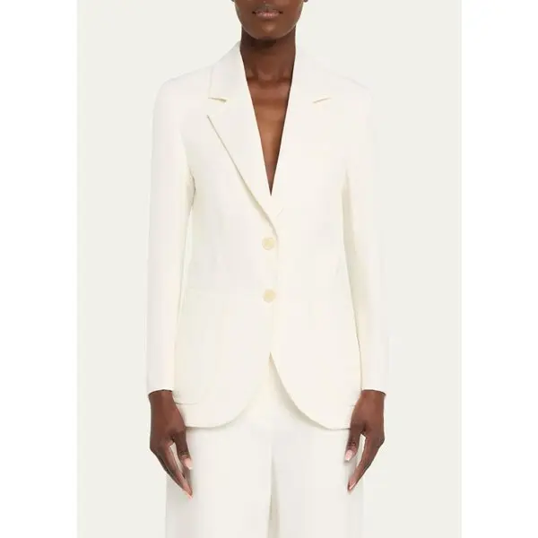 Victoria Beckham Patch-pocket Jacket - Ivory