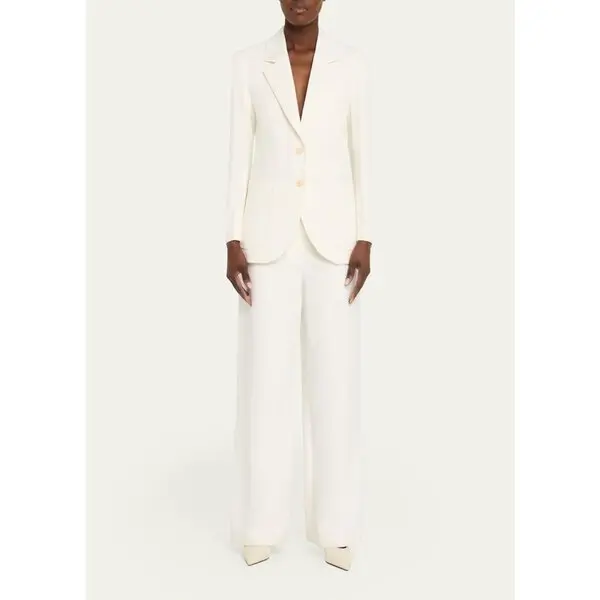 Victoria Beckham Patch-pocket Jacket - Ivory