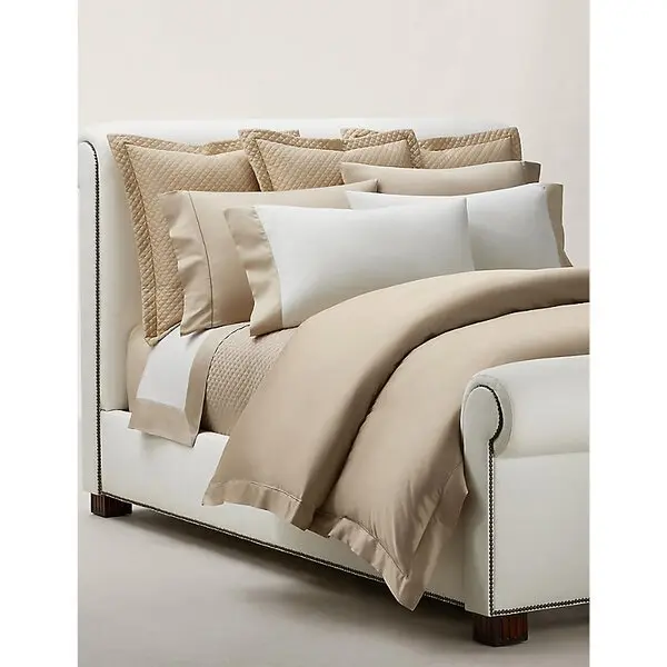 Ralph Lauren Argyle Quilted Cotton Pillowcase 65cm X 65cm