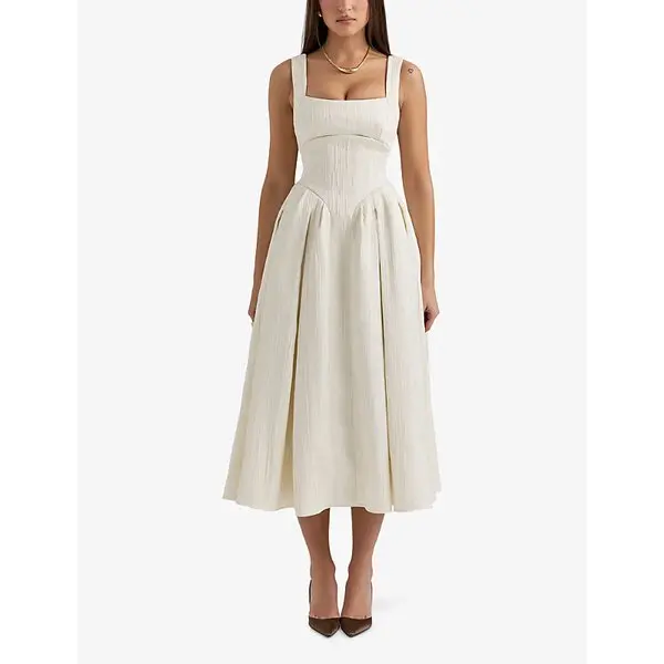 summer dress for ladies Floral Wrap Midi Dress Short Sleeve Side Tie Ladies Summer Chic Silk Dresses, S / Blue main image 0