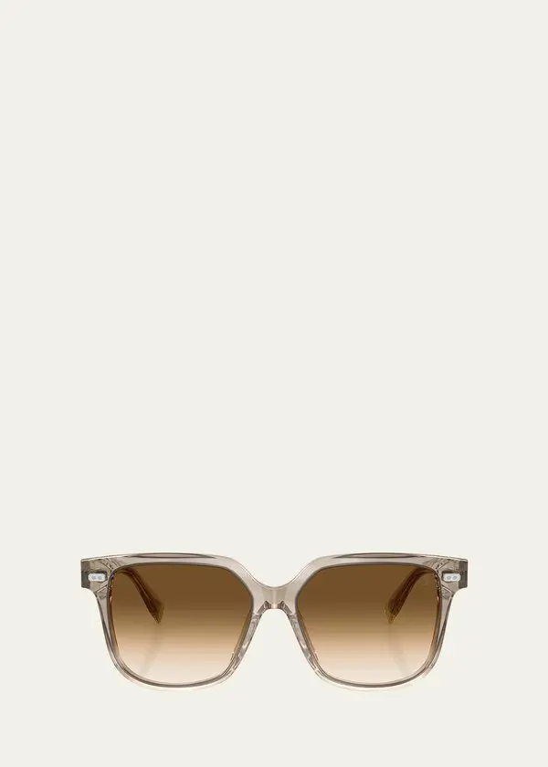 Brunello Cucinelli Bc4010s Square Acetate Sunglasses - Ivory