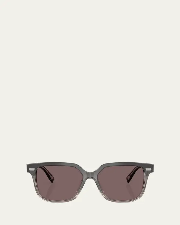 Brunello Cucinelli Bc4010s Square Acetate Sunglasses - Violet