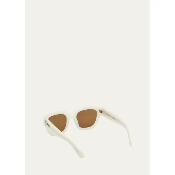 Emilio Pucci Butterfly Acetate Sunglasses - White/brown