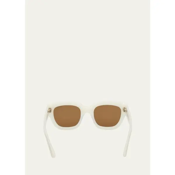 Emilio Pucci Butterfly Acetate Sunglasses - White/brown