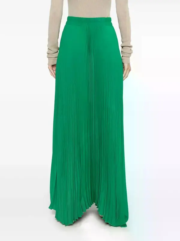 STYLAND Pleated Maxi Skirt - Green