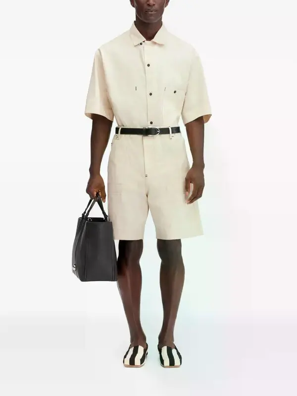 Jacquemus Cotton Shorts - Neutrals