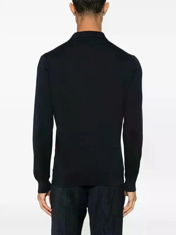 D4.0 Fine-knit Top - Blue