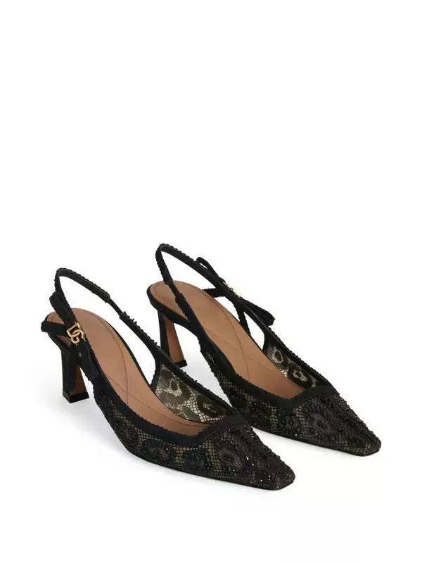 Dolce & Gabbana 60mm Lace Slingback Pumps