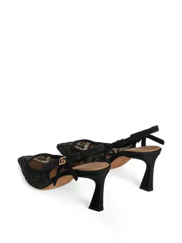 Dolce & Gabbana 60mm Lace Slingback Pumps