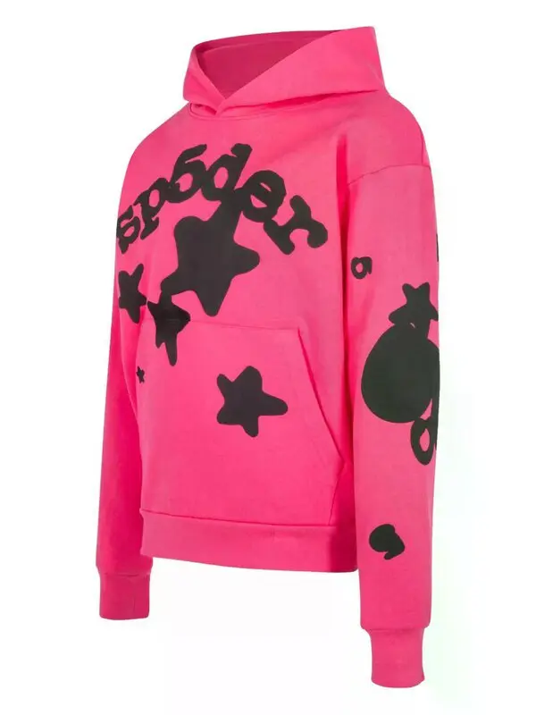 SP5DER Beluga Fw 24 Hoodie - Pink