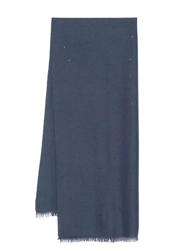 Brunello Cucinelli Sequin-embellished Scarf - Blue