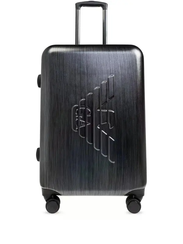 Emporio Armani Logo-embossed Trolley - Silver