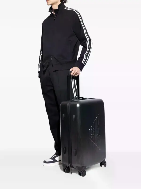 Emporio Armani Logo-embossed Trolley - Silver
