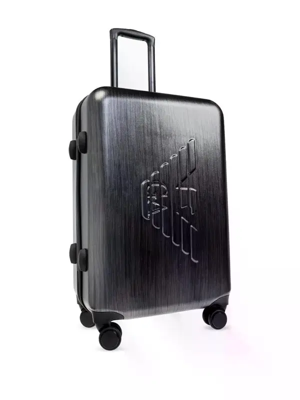 Emporio Armani Logo-embossed Trolley - Silver