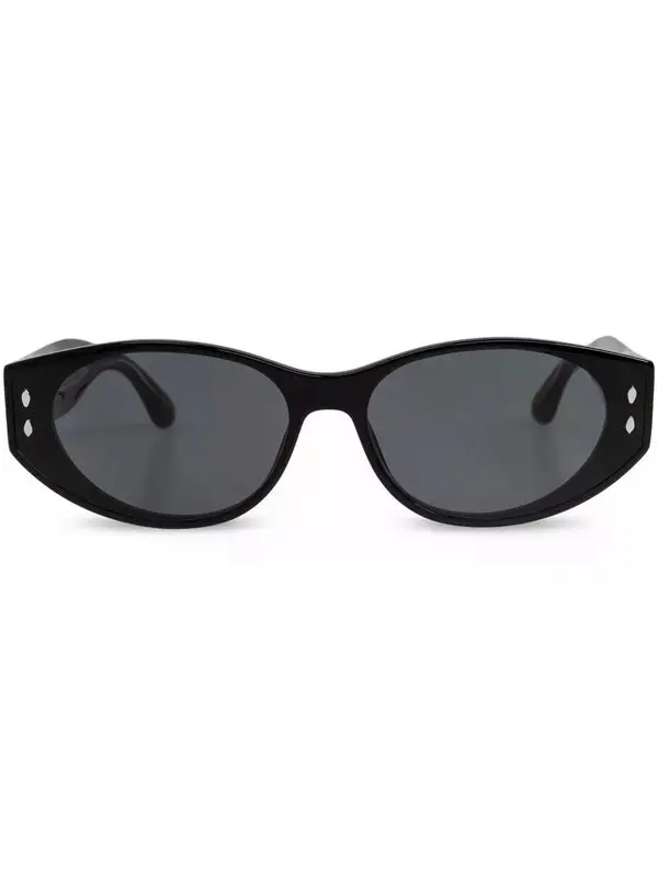 Isabel Marant Oval-frame Sunglasses - Black