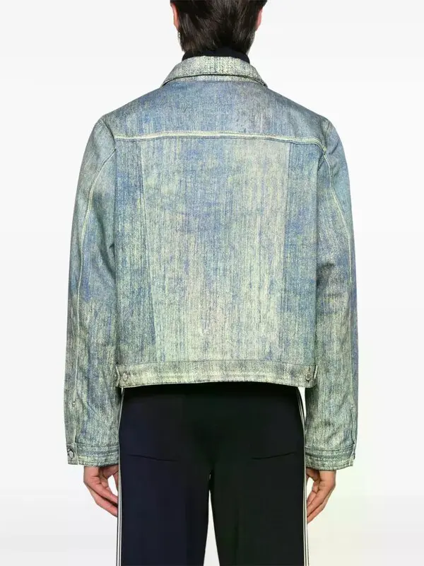 Camper Printed Denim Jacket - Blue