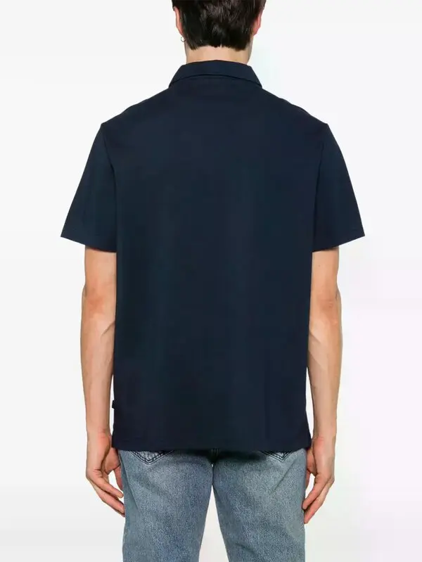 Michael Kors Zip-up Piqué Polo Shirt