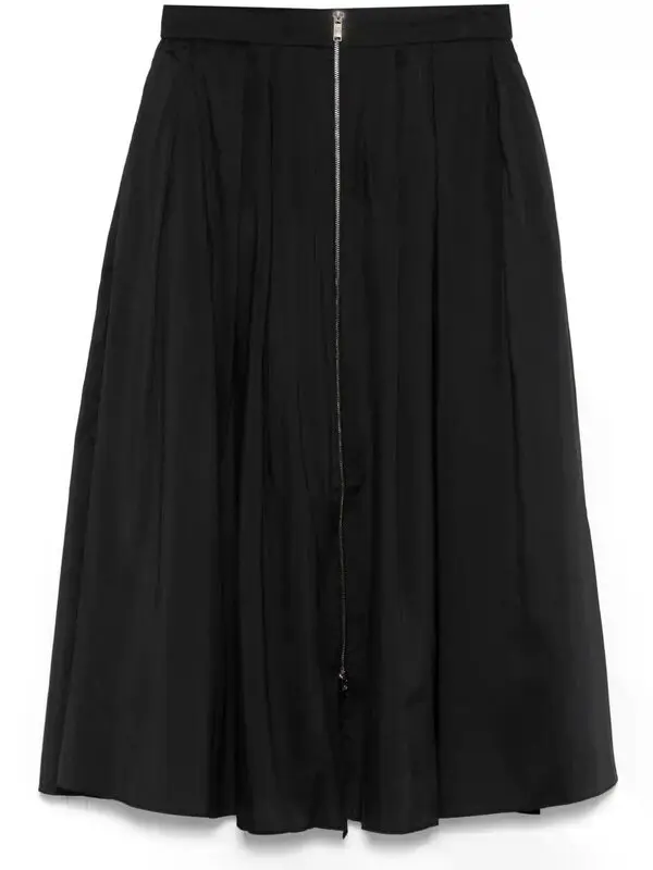 Dkny Zip-up Pleated Skirt