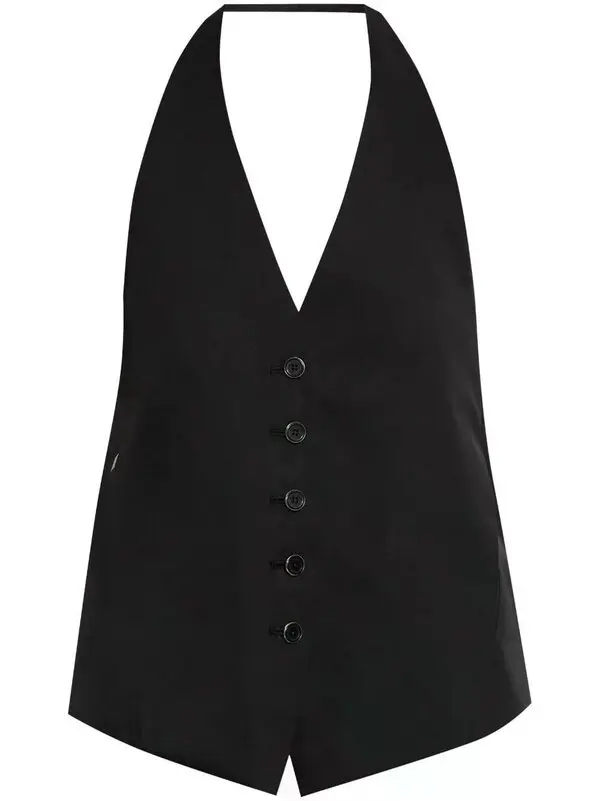 Helmut Lang Halterneck Tank Top - Black