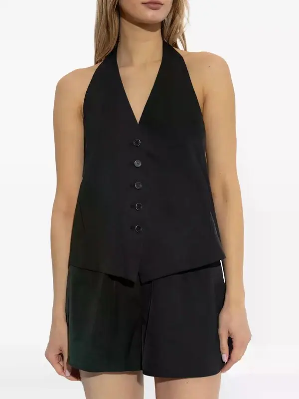 Helmut Lang Halterneck Tank Top - Black