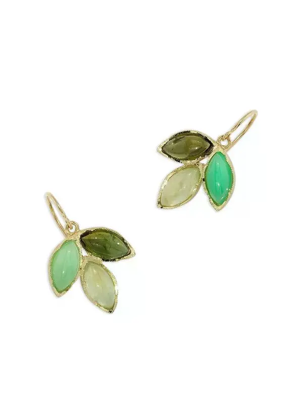 Irene Neuwirth 18kt Yellow Multi-stone Drop Earrings - Gold