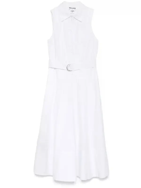 Dkny Drop-waist Midi Shirt Dress