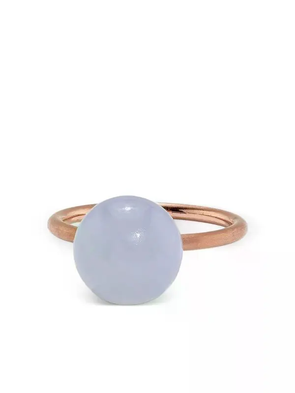 Irene Neuwirth 18kt Rose Gold Medium Gumball Chalcedony Ring - Pink