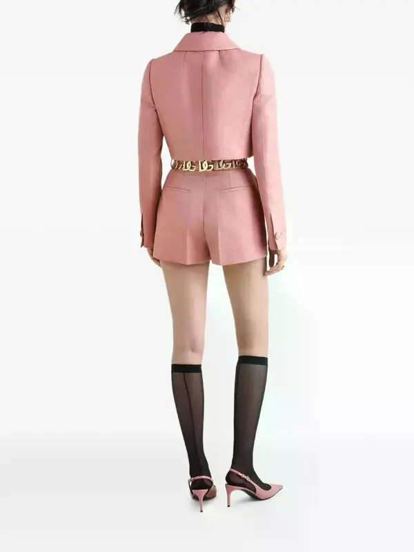 Dolce & Gabbana Dna Monogram-jacquard Jacket - Pink