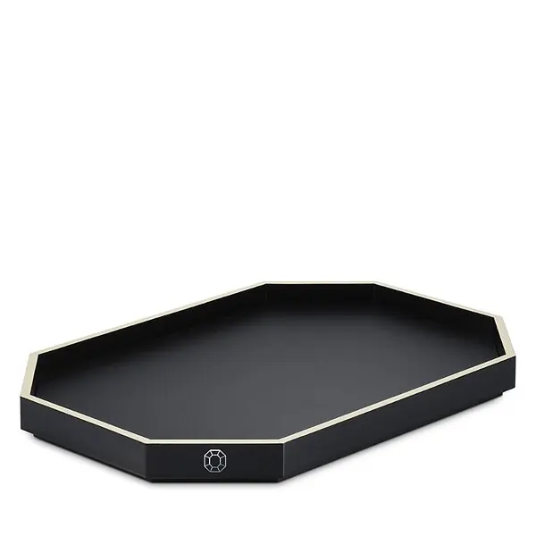 THE MARTHA, BY BACCARAT Octagon Tray, Medium - Black