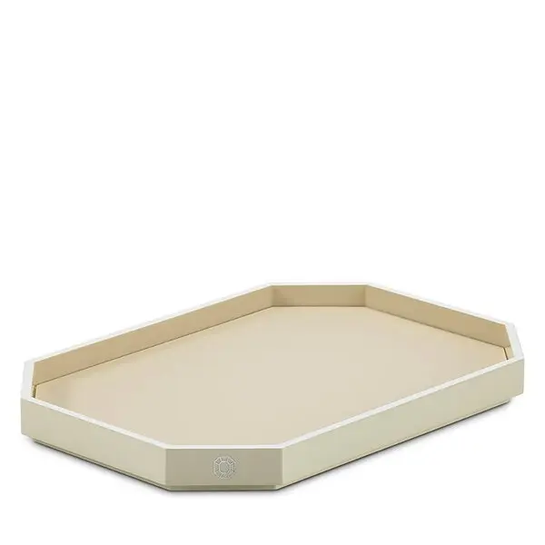 THE MARTHA, BY BACCARAT Octagon Tray, Small - Cream