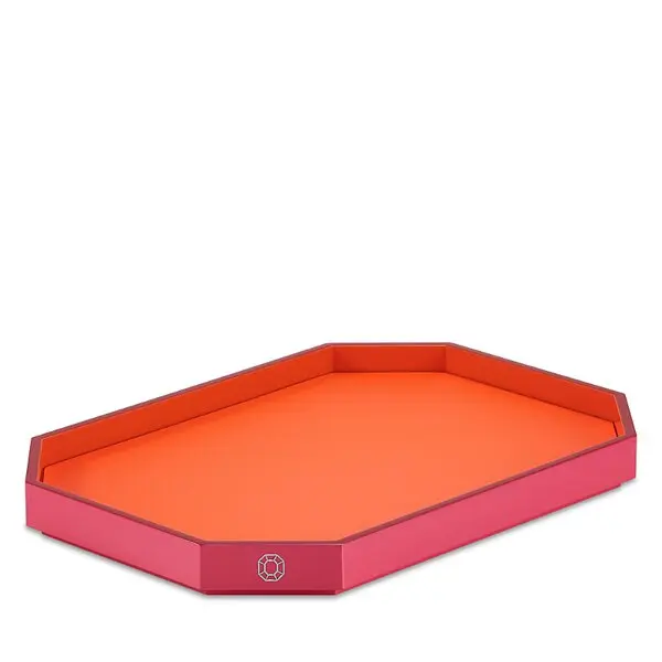 THE MARTHA, BY BACCARAT Octagon Tray, Small - Orange