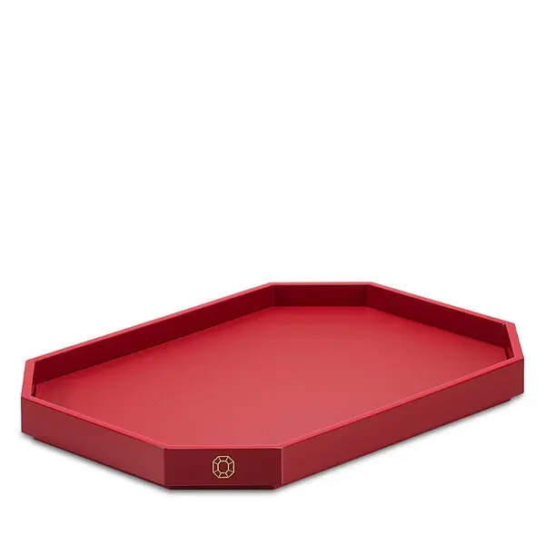 THE MARTHA, BY BACCARAT Octagon Tray, Small - Red