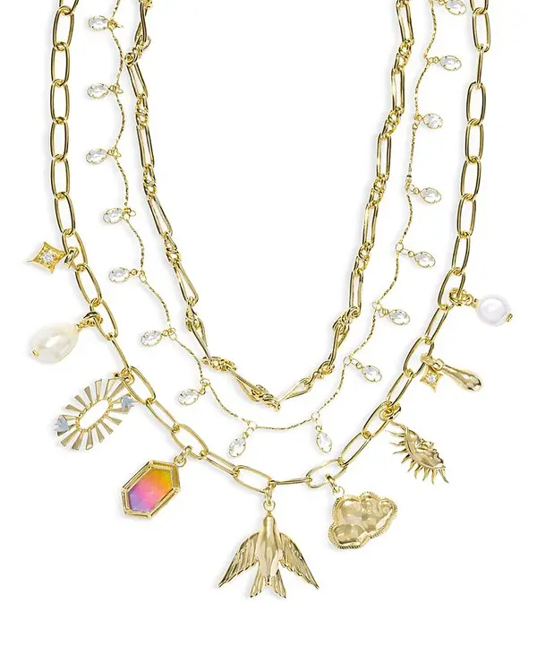 Kendra Scott Melody Charm Layered Necklace - Multi/gold