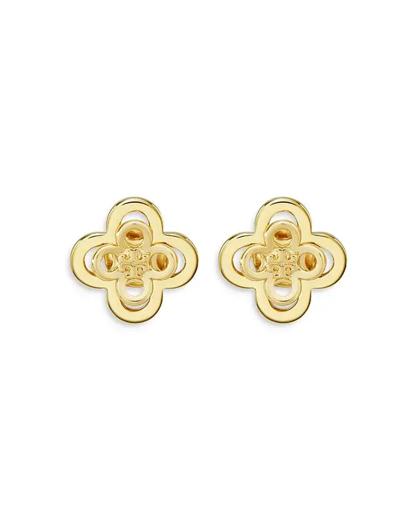 Tory Burch Kira Clover Stacked Stud Earrings - Gold