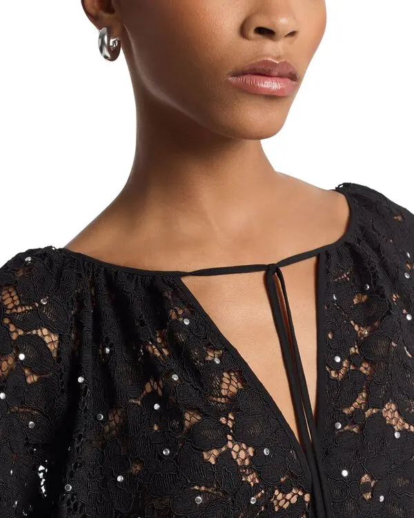 Michael Kors Lace Shift Dress In Black - 70% Off | Editorialist
