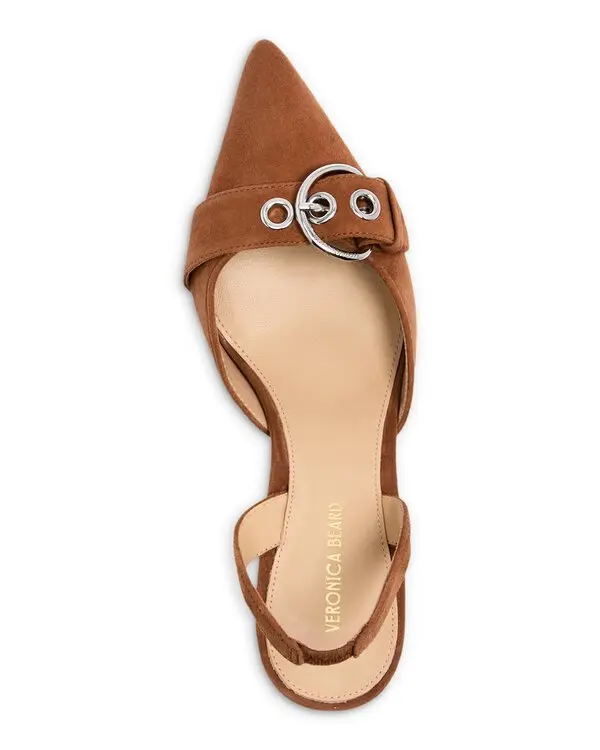 Veronica Beard Roxy Buckle Slingback Pumps