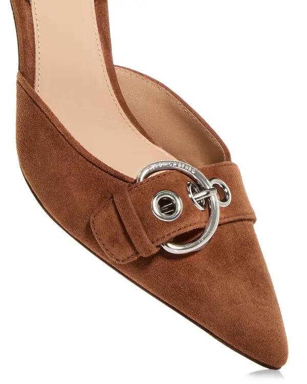 Veronica Beard Roxy Buckle Slingback Pumps
