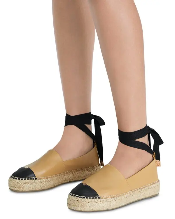 Tory Burch Cap-toe Espadrilles - Ginger Shortbread
