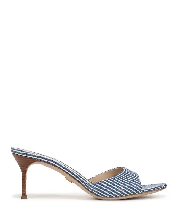 Veronica Beard Tia Slide Sandals - Blue
