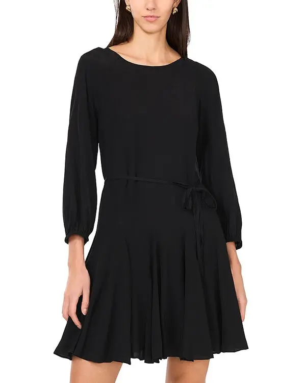 knee length dresses for ladies 3/4 Sleeve Tailored Terry Mini Dress main image 0