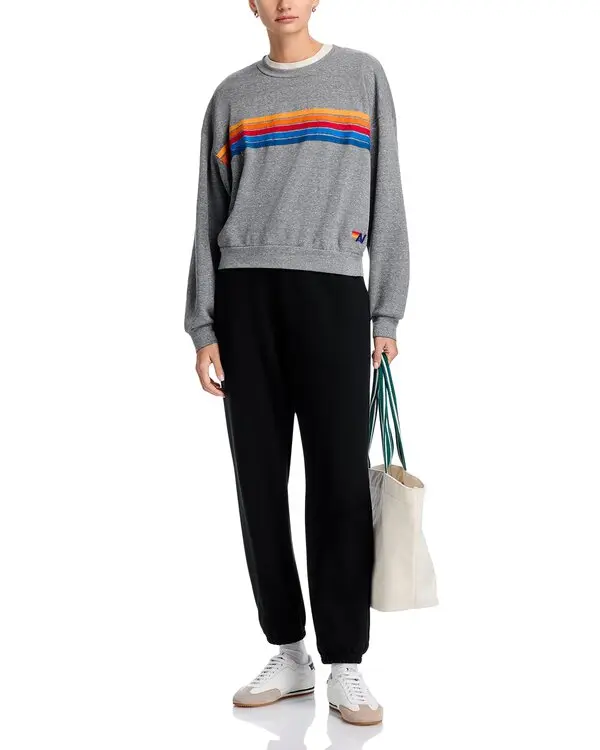 Aviator Nation Five Striped Sweatshirt