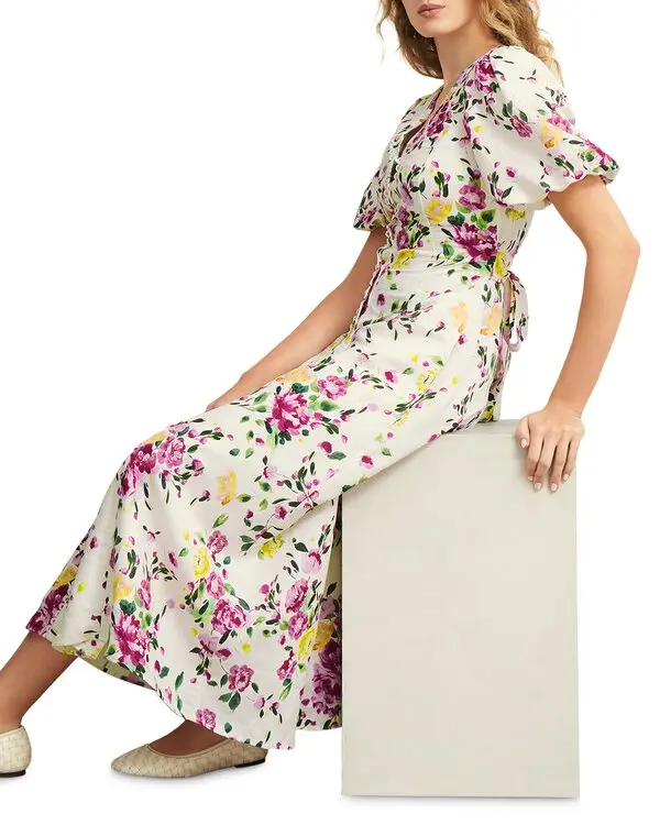 reformation tracy linen dress Rent The Selia Green Linen Dress By Reformation
