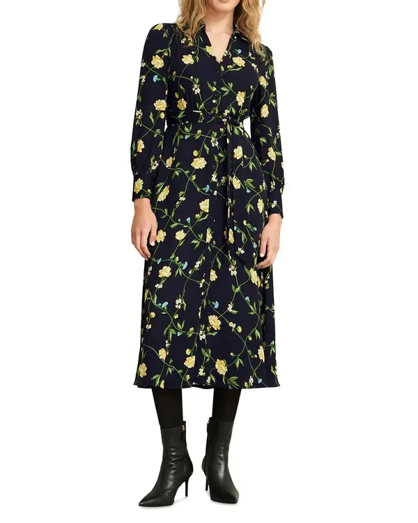 HOBBS LONDON Everly Floral Printed Shirt Dress