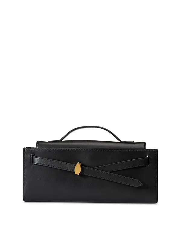 Veronica Beard Dash Clutch - Black Leather