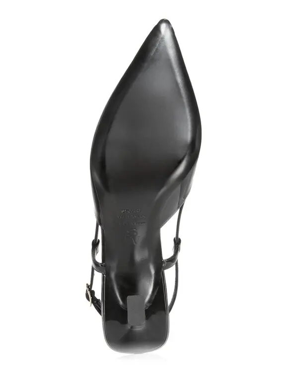 STUART WEITZMAN Vinnie 50 Slingback Kitten Heels - Black