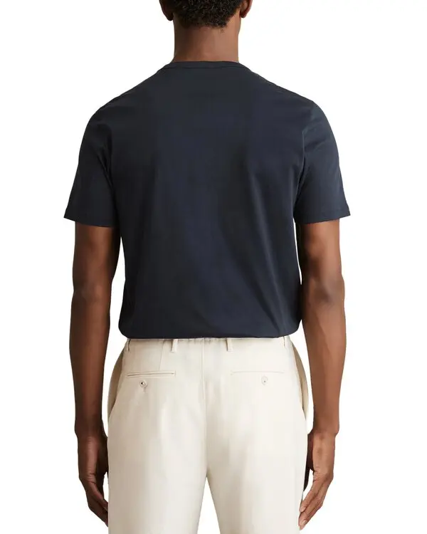 REISS Slim Fit Mercerized Tee - Navy