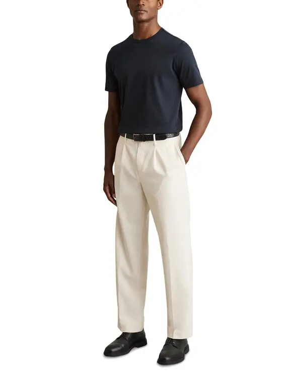 REISS Slim Fit Mercerized Tee - Navy